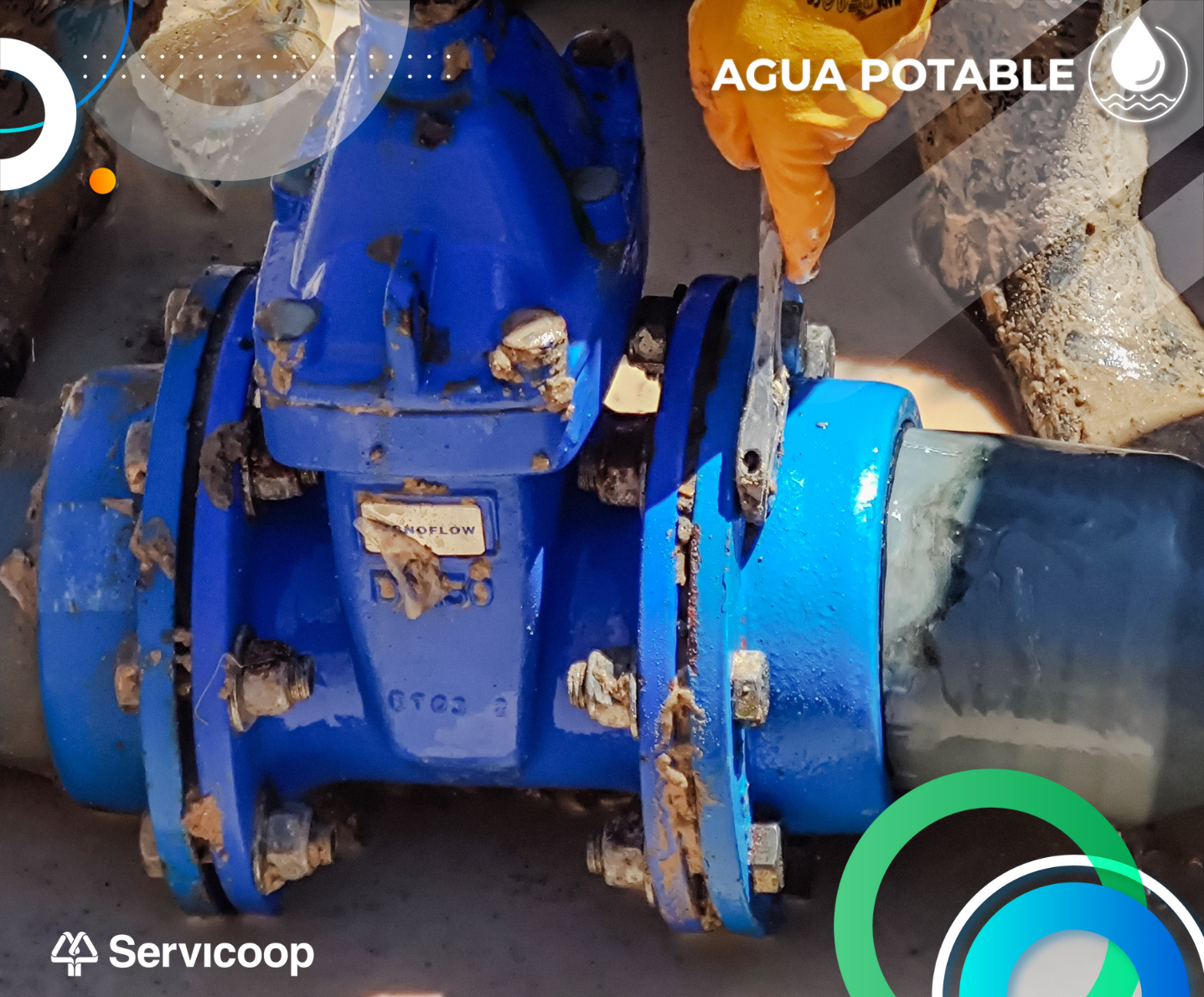 Reparación sobre válvula de agua potable - Servicoop | Servicios ...